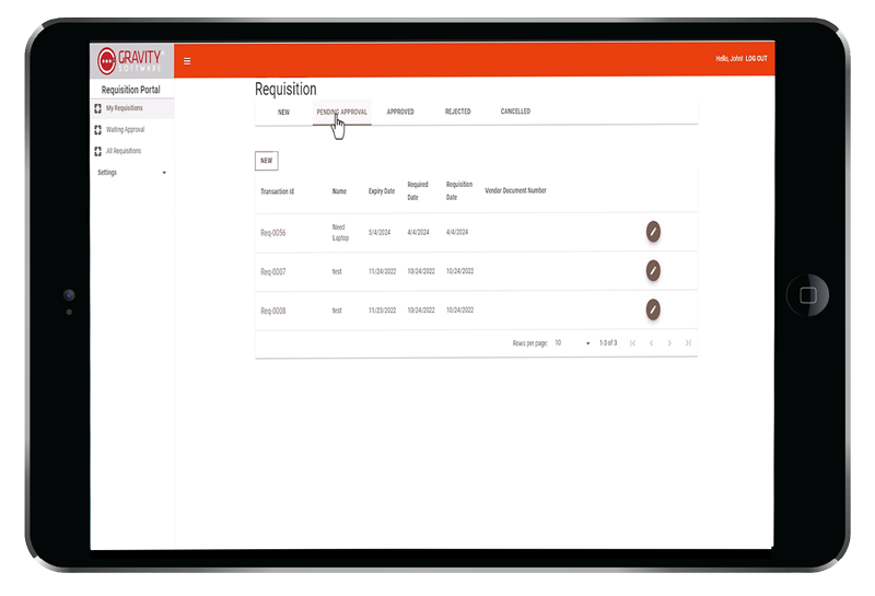 Requisition Management | Gravity Software